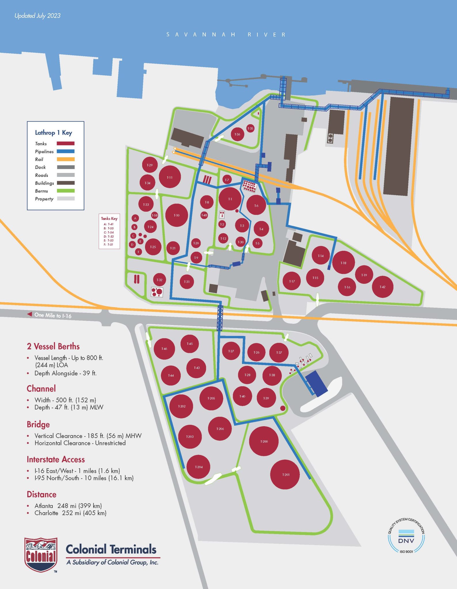 Lathrop 1 - Liquid Bulk - Colonial Terminals Inc.