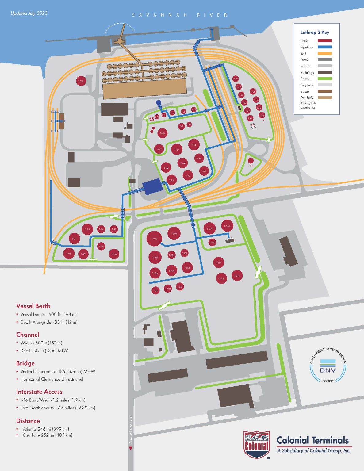 Lathrop 2 - Liquid Bulk Operation - Colonial Terminals Inc.